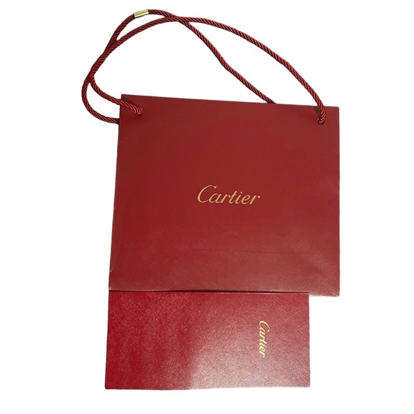 Cartier | Accessories | Cartier Shopping Paper Bag And Receipt Holder ...